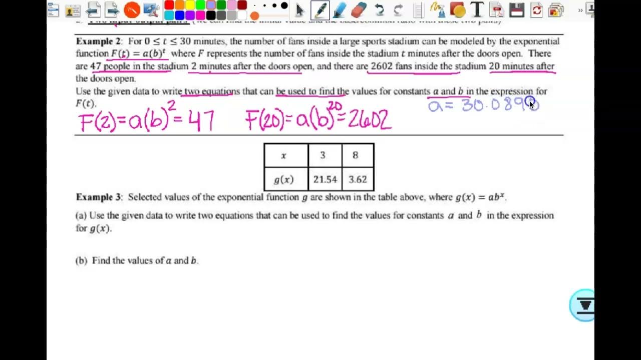 2.5 Exponential Function Context & Data Modeling 2324 - YouTube