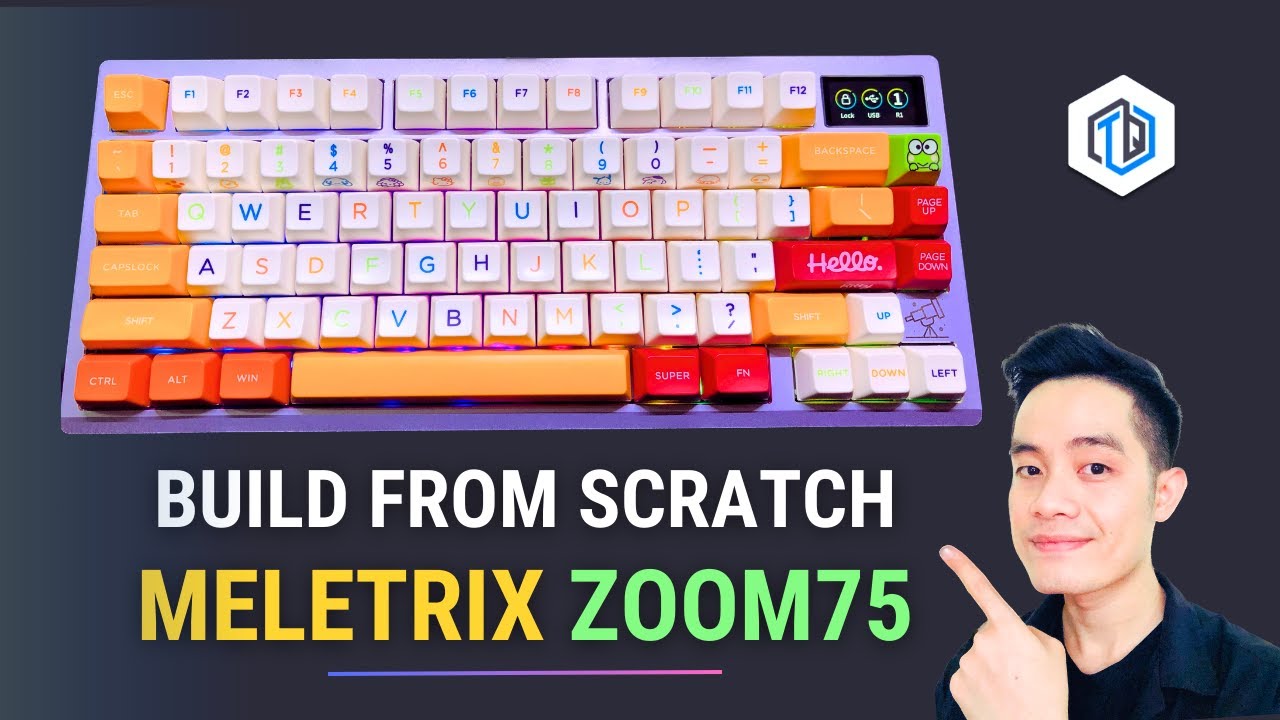 Meletrix Zoom75 | Build from Scratch | My First Custom Mechanical Keyboard | #trungquandev - YouTube