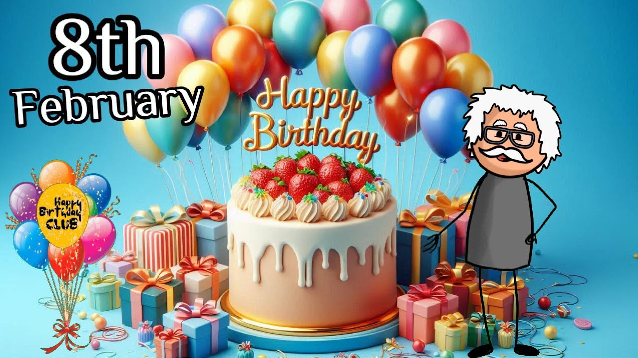 February 8th Happy Birthday Song - YouTube