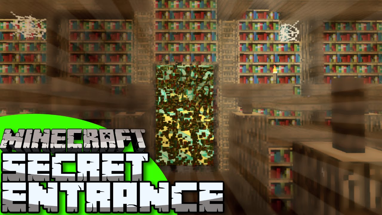 Minecraft: Make your own Awesome Secret Entrance! - YouTube