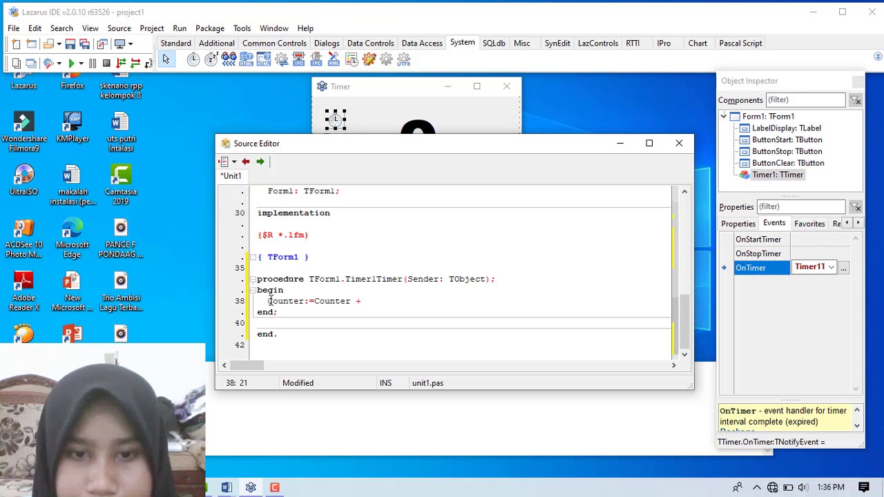Timer || Pemograman Lazarus 11 - YouTube
