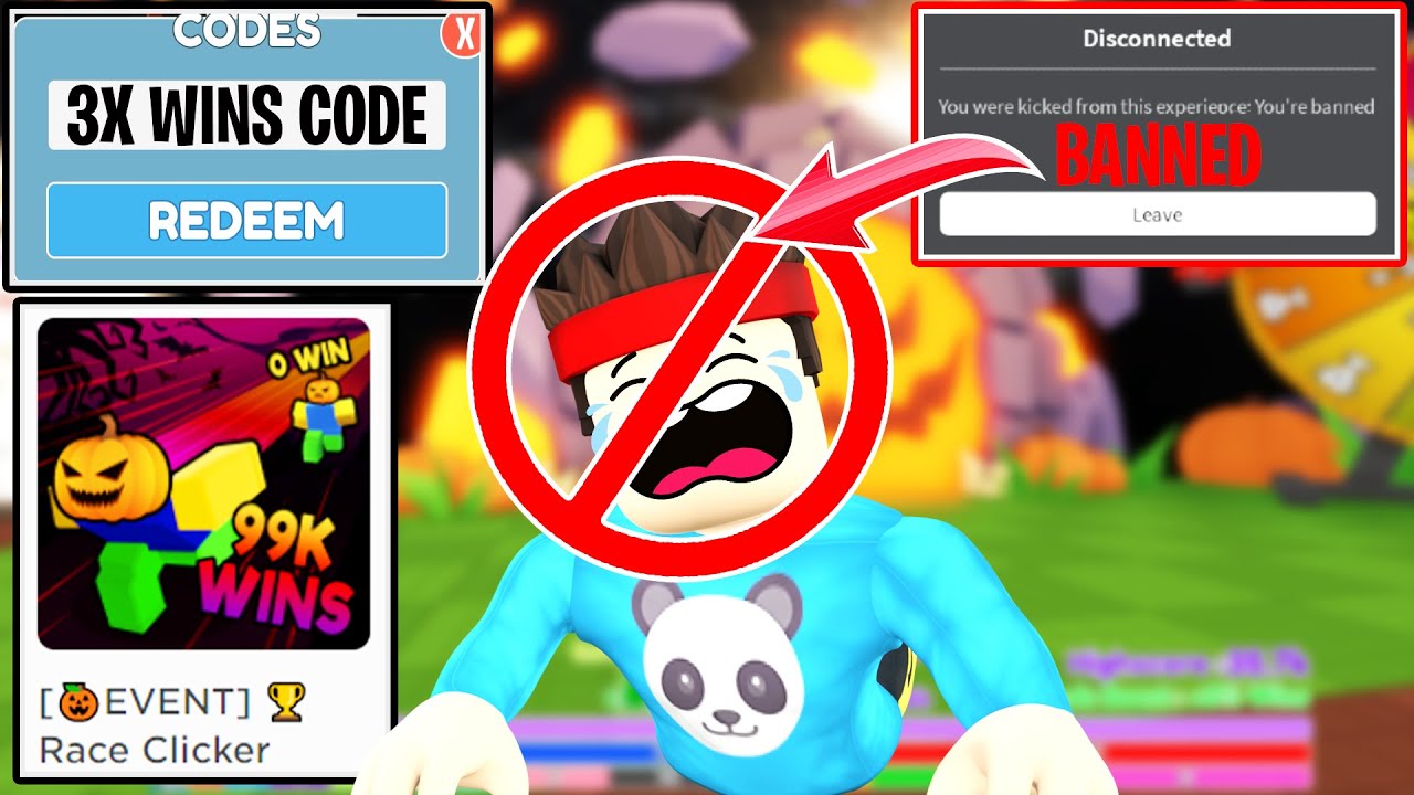 OYUNDAN BANLANDIM 😥HİLE GİBİ En hızlı Koşan Adam Roblox [🎃EVENT] 🏆 Race ...