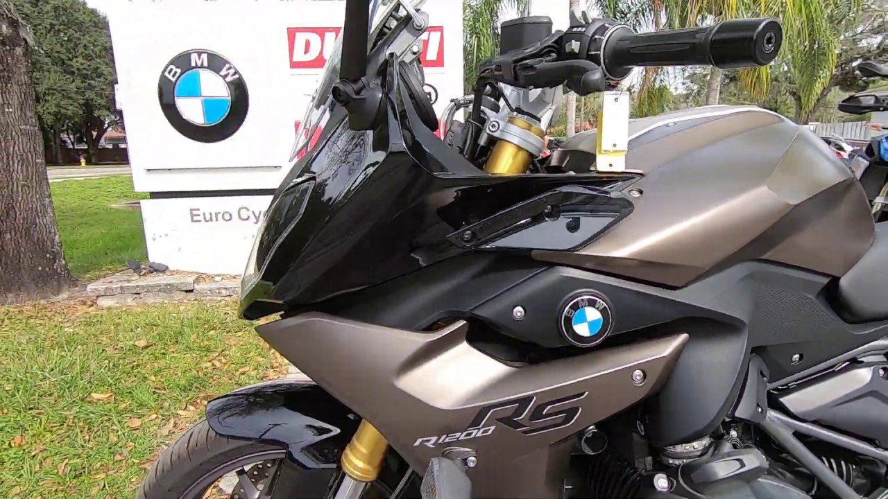 2018 BMW R1200RS in Frozen Bronze at Euro Cycles of Tampa Bay - YouTube