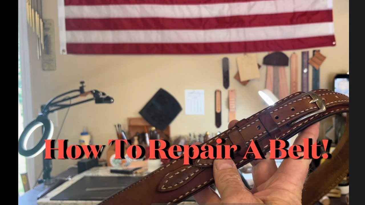 How To Repair Your Belt | Ranger Belt Repair #leatherproject # ...