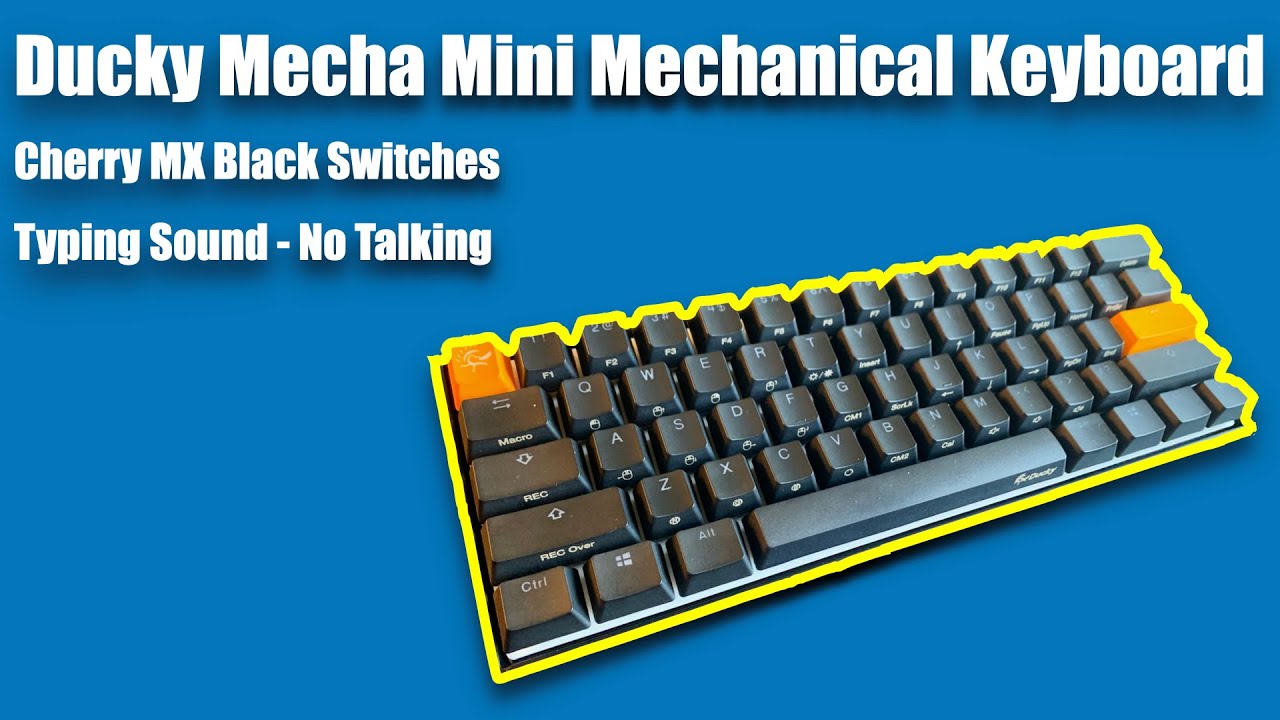 Ducky Mecha Mini Mechanical Keyboard (Version 2) + Cherry MX Black ...