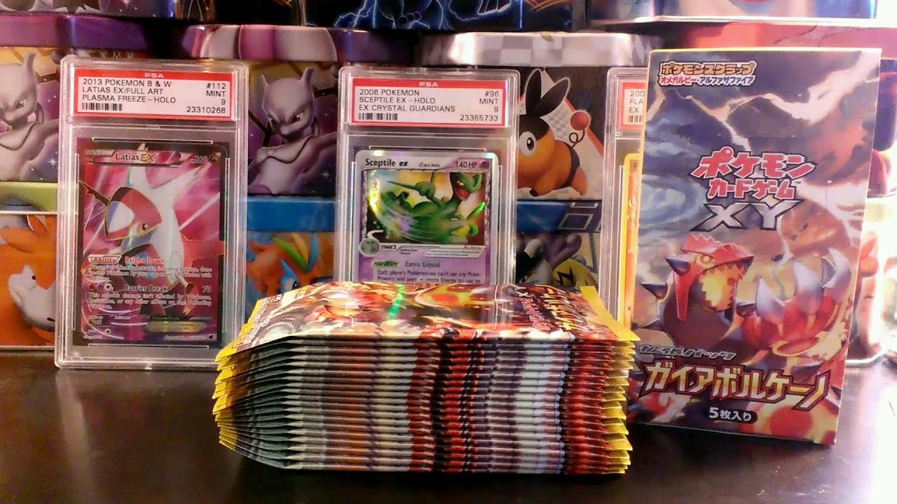 Opening a Pokemon XY5 Gaia Volcano Japanese Booster Box! - YouTube