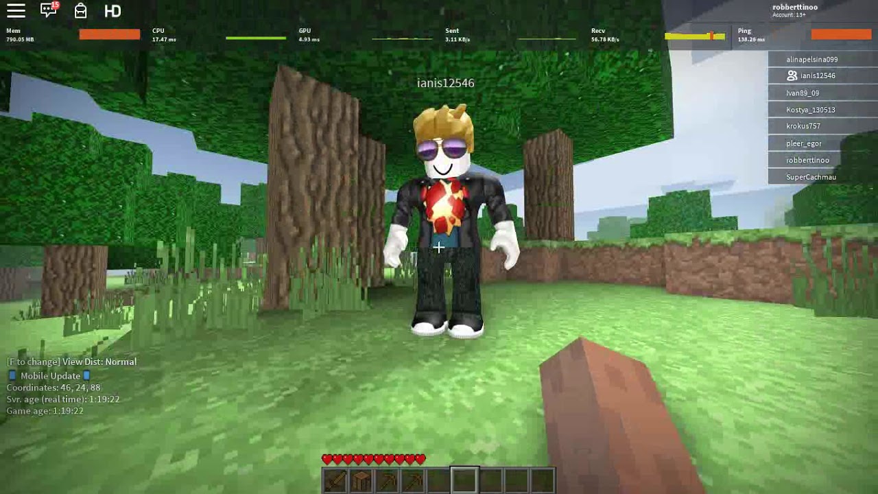 Minecraft din Roblox - YouTube