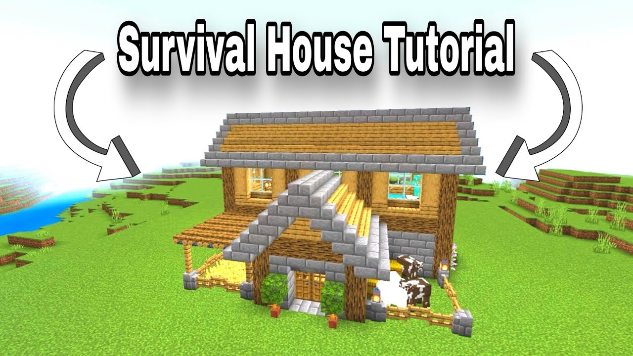 Minecraft Survival House Tutorial | Easy Build (Java&BedRock) # ...