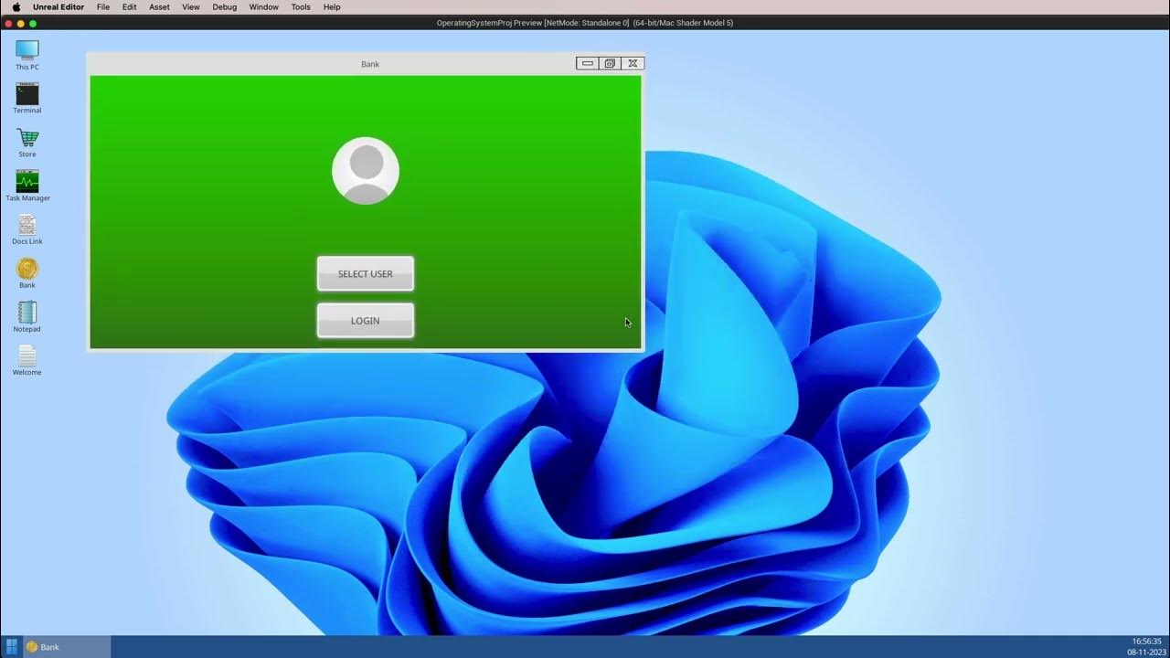 Operating System Simulator v3 Bank Demo [UNREAL ENGINE] - YouTube