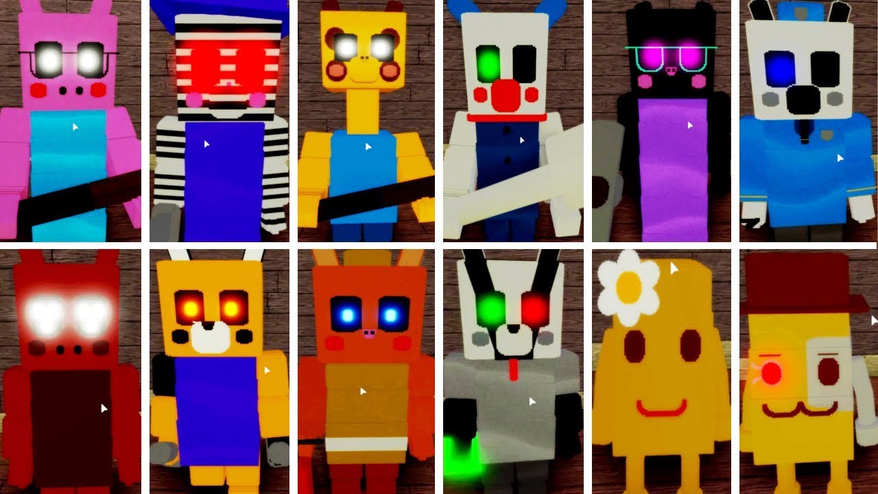 ROBLOX PIGGY ALL 2D CHARACTERS - YouTube