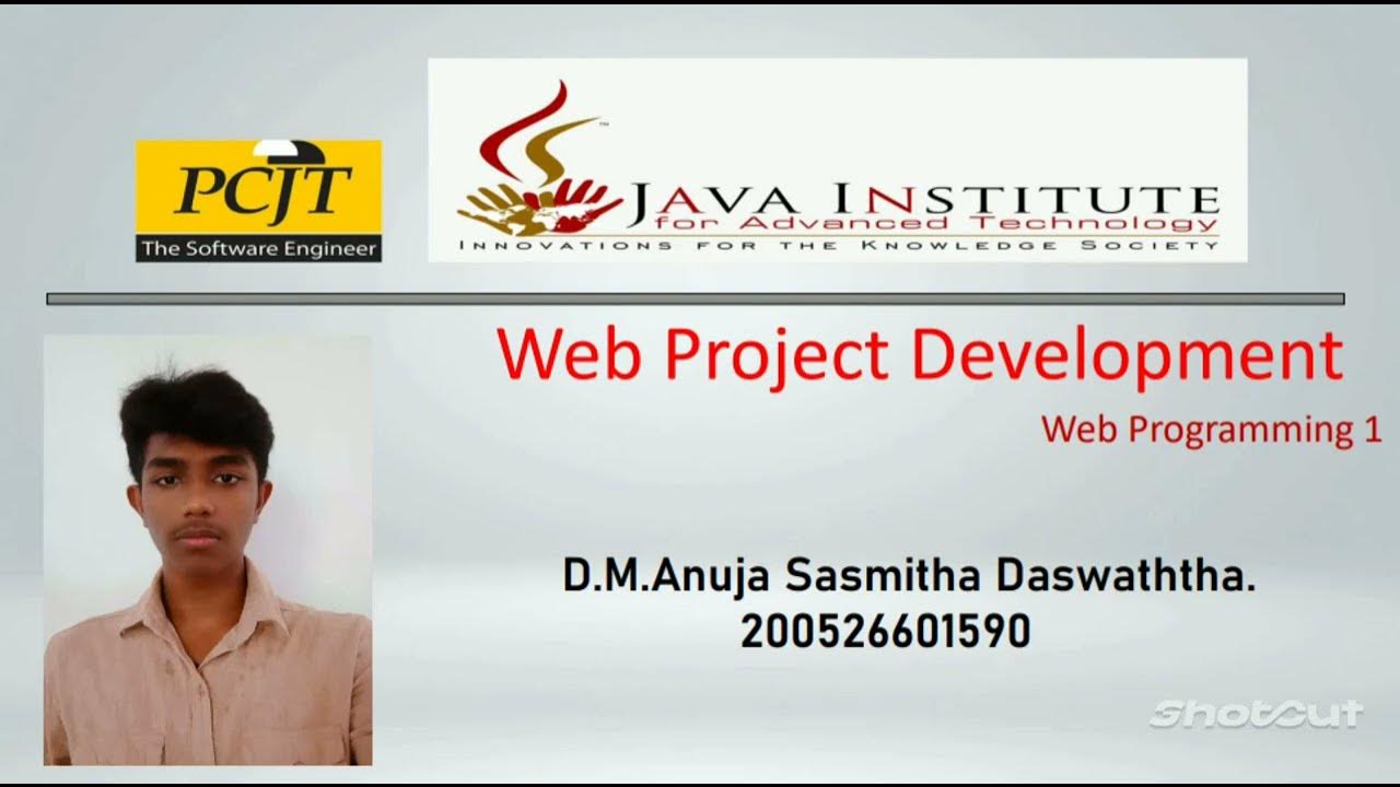 Programme the Signup process,input validation | Web Project | Task 02 | 1st Year | Java ...