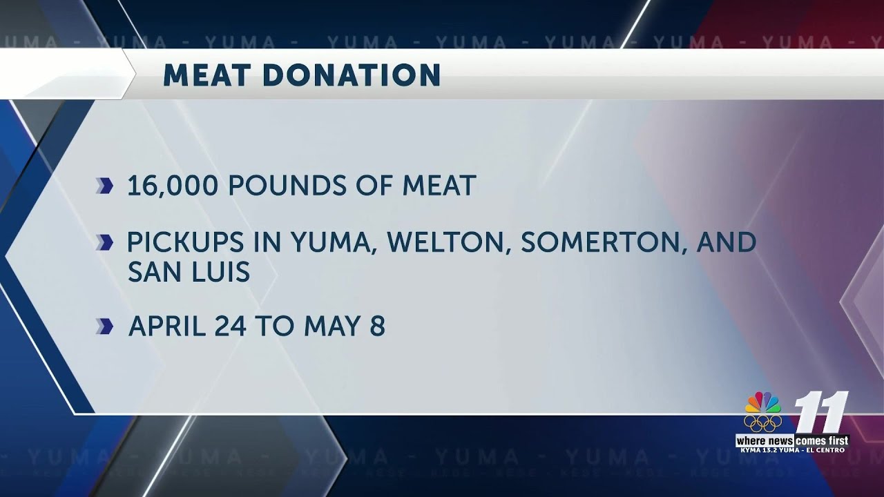 Yuma meat donation - YouTube