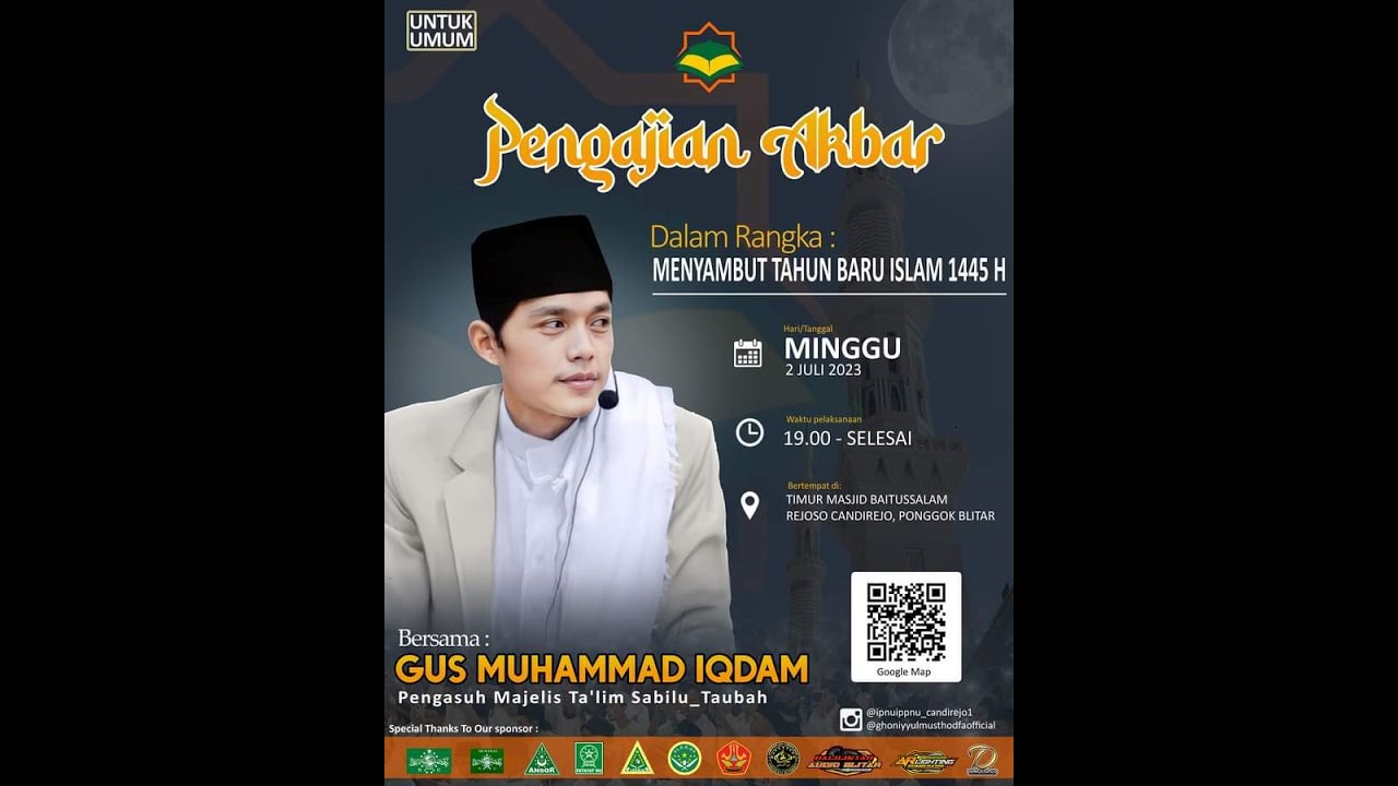 🔴 LIVE GUS IQDAM HARI INI BERSAMA PEMUDA REJOSO PONGGOK BLITAR - YouTube