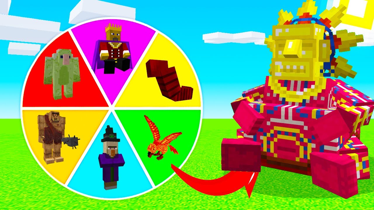 The Roulette of OP BOSSES in Minecraft! (Minecraft Mob Battle) - YouTube