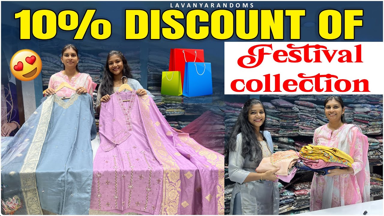 Most Trending Festive Collection 10% Discount లో 3 pc partywear Kurti ...