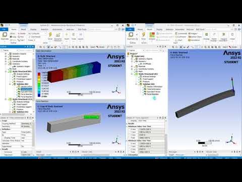 [ANSYS 구조해석 기초 강의 PART4 경계조건] 6. Support2 - Fixed Support, Frictionless ...