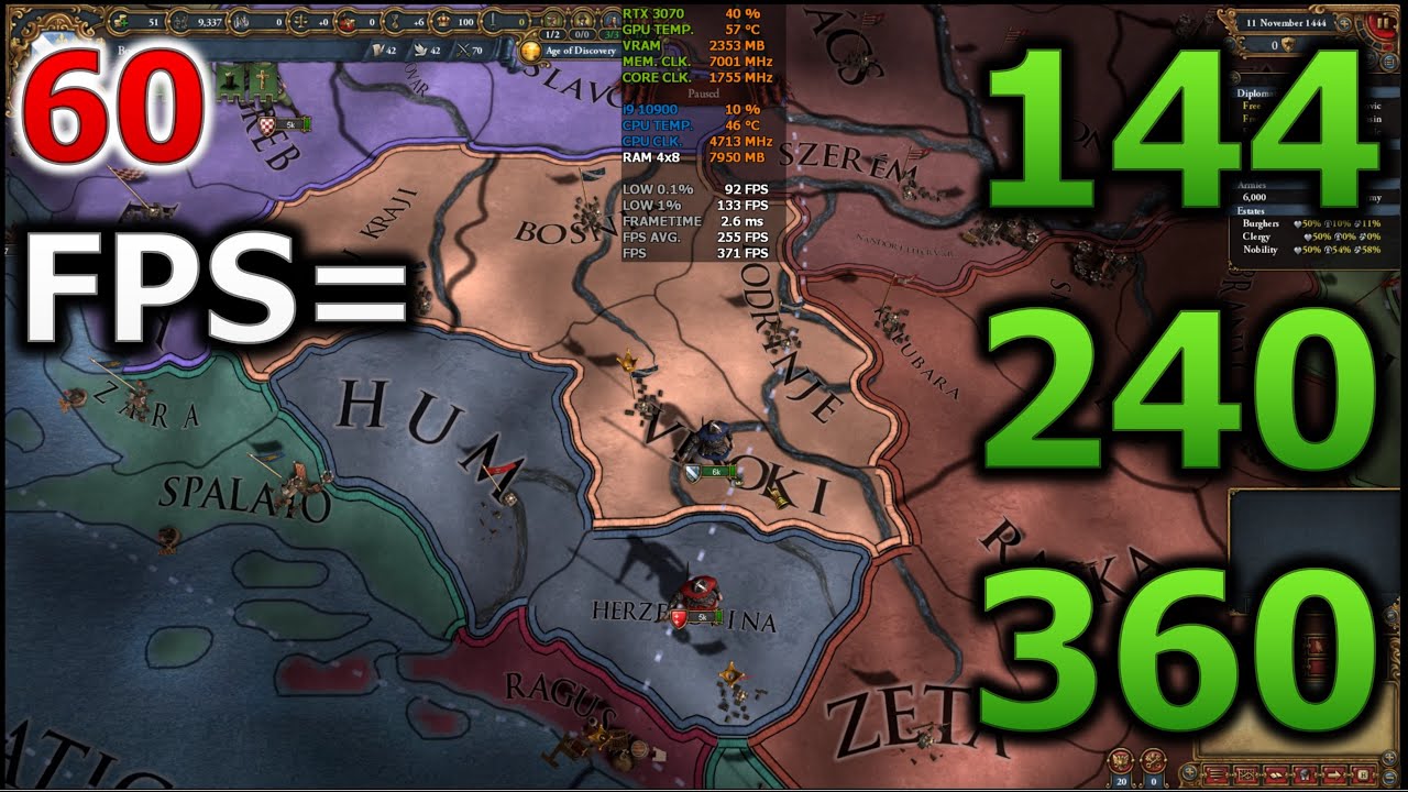 How to unlock FPS cap in game | Europa Universalis IV - YouTube