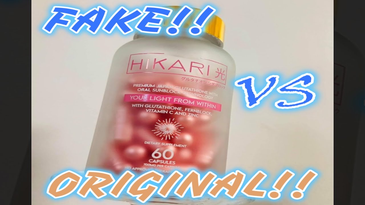 Hikari Glutathione! Fake vs. Original! - YouTube