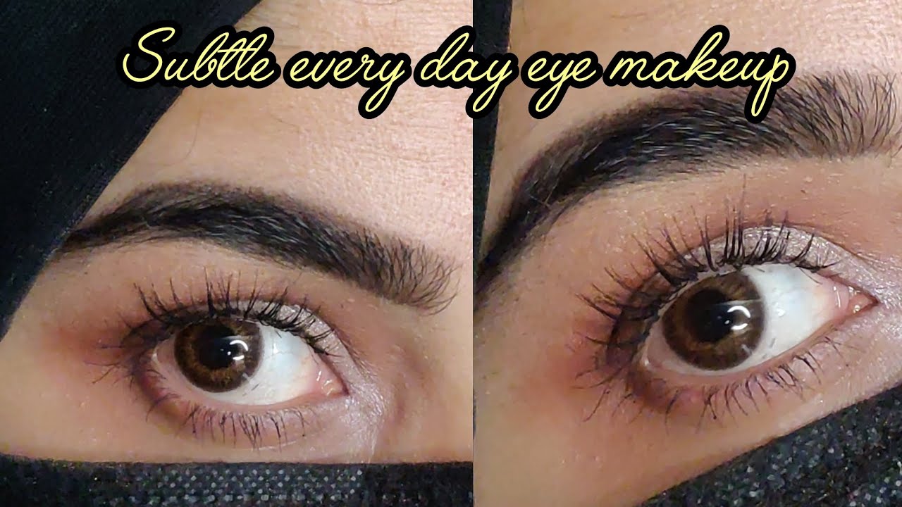 Easy Everyday Eye Makeup || Begginers eye makeup || subtle eye makeup tutorial - YouTube