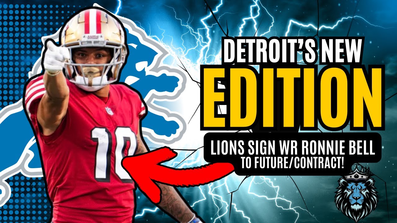 The Detroit Lions SIGN WR Ronnie Bell To A Future/Reserve Contract ...