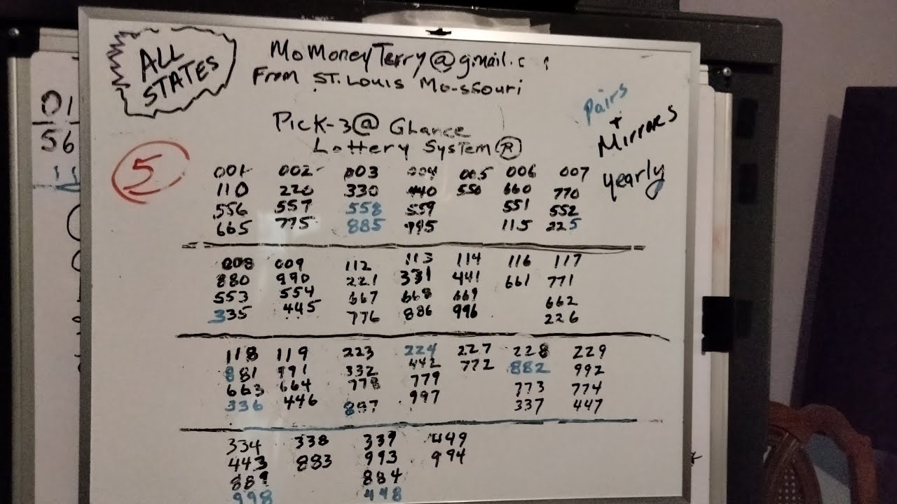 Pick 3 At -A- glance Lesson Number Two How To Match Up Front Pairs And ...