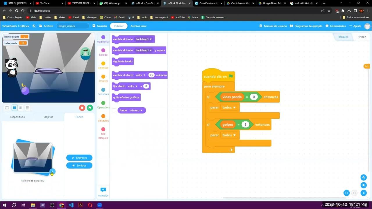 Mi primer videojuego mBlock parte 2 - YouTube