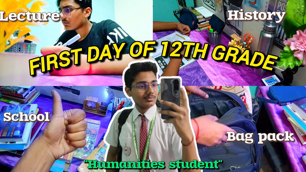 First Day as a 12th Grader! *Humanities student* - YouTube