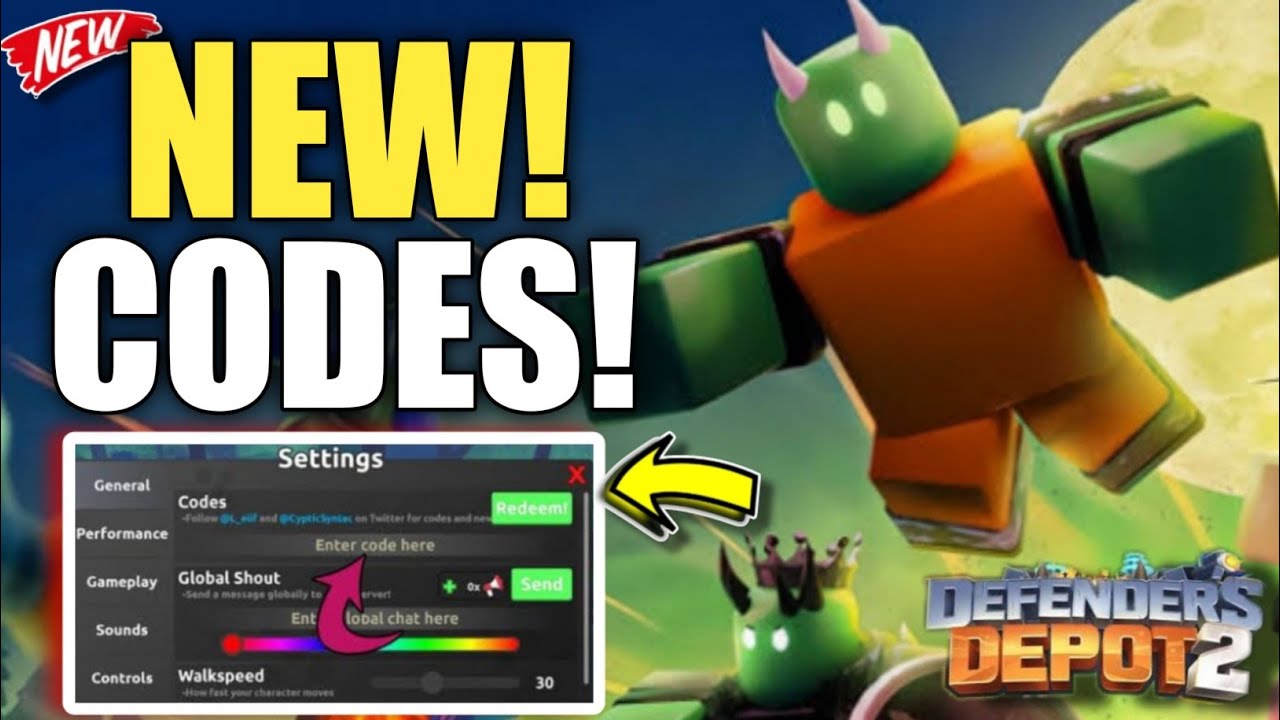 *Limited* ALL WORKING CODES FOR DEFENDERS DEPOT 2 TOWER DEFENSE - 2023 ...