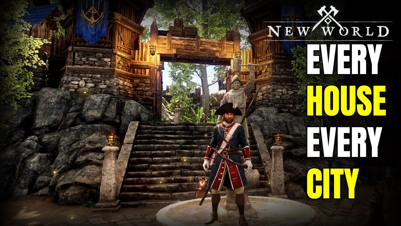 New World MMO - Every House Option in Every City - YouTube