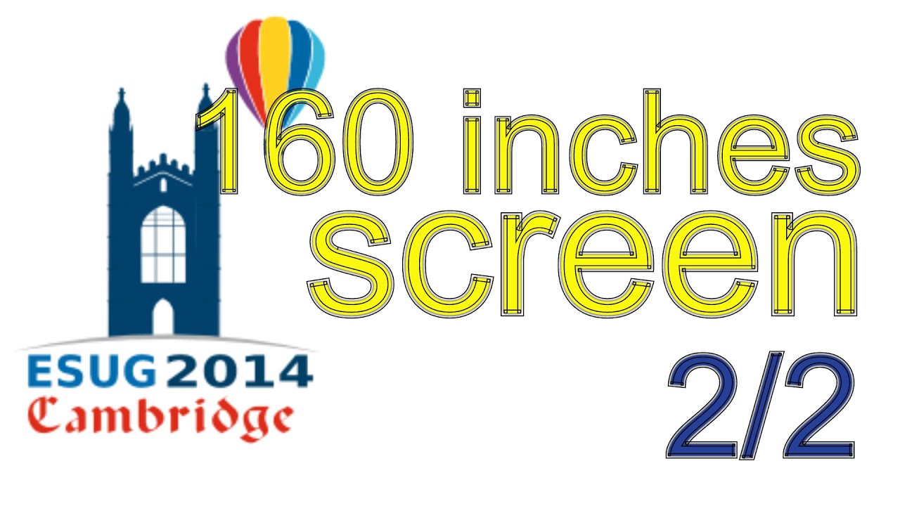 160 inches screen 2/2 - YouTube