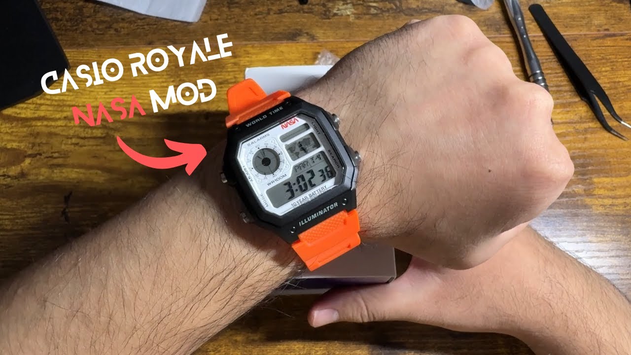 NASA Inspired Casio Royale Mod - YouTube