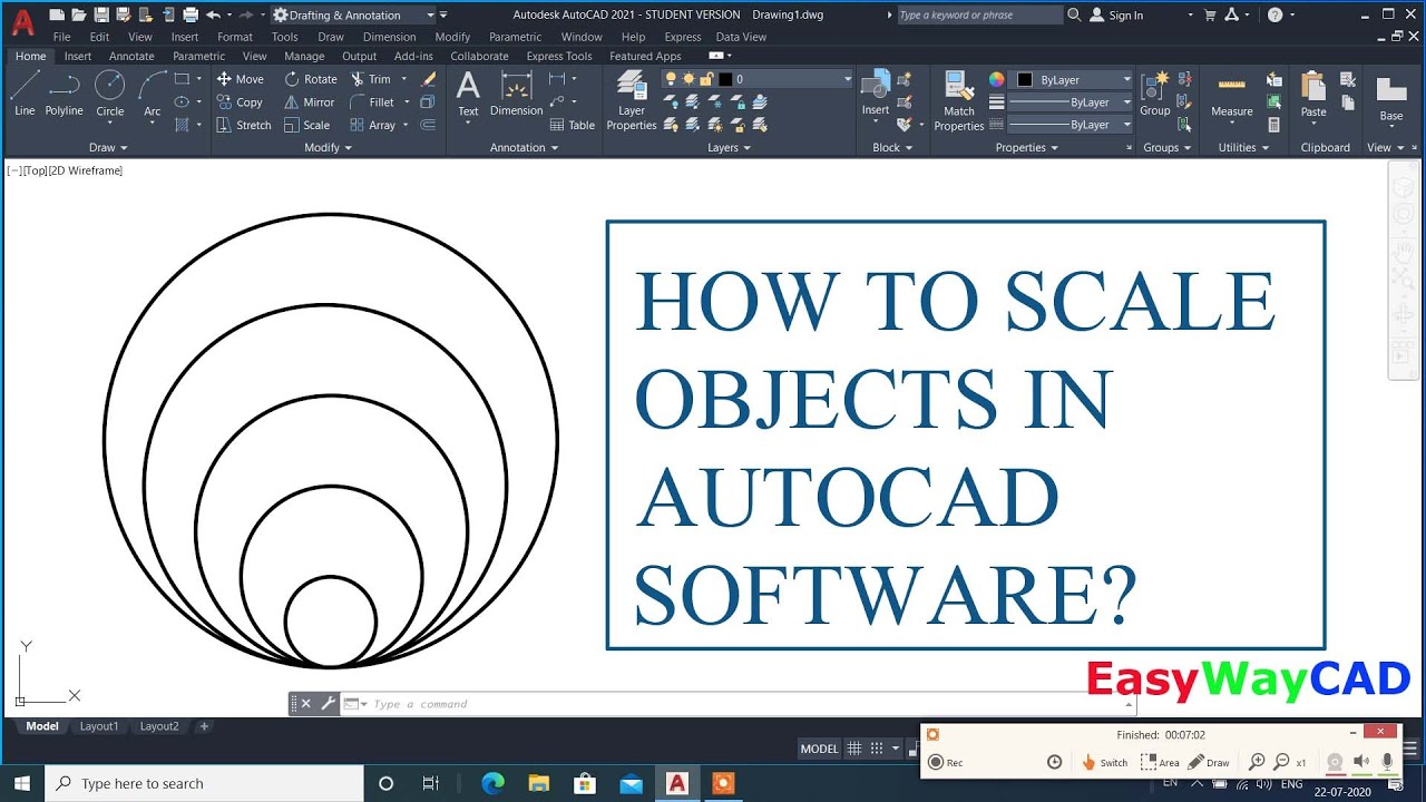Autocad 2016 scale an object - kjafront
