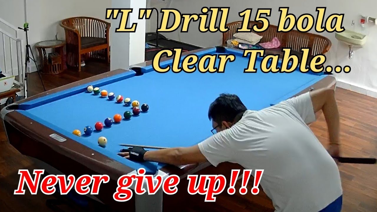 "L" Drill 15 bola, clear the table 💪🏾 - YouTube