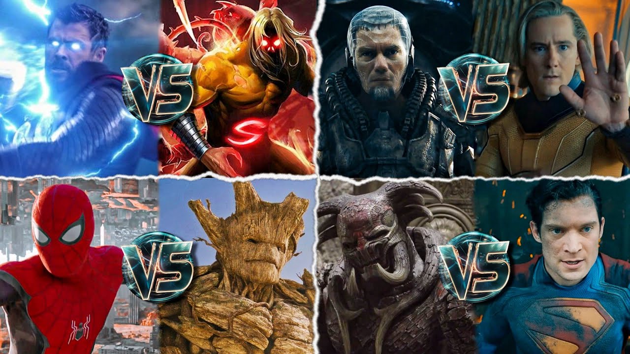 Thor vs Void | Spiderman vs Groot | Zod vs Sentry | Ancient one vs ...