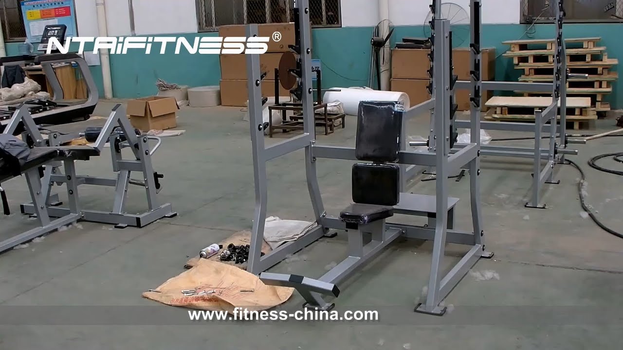 Hammer Strength Olympic Military Bench For Sale - YouTube