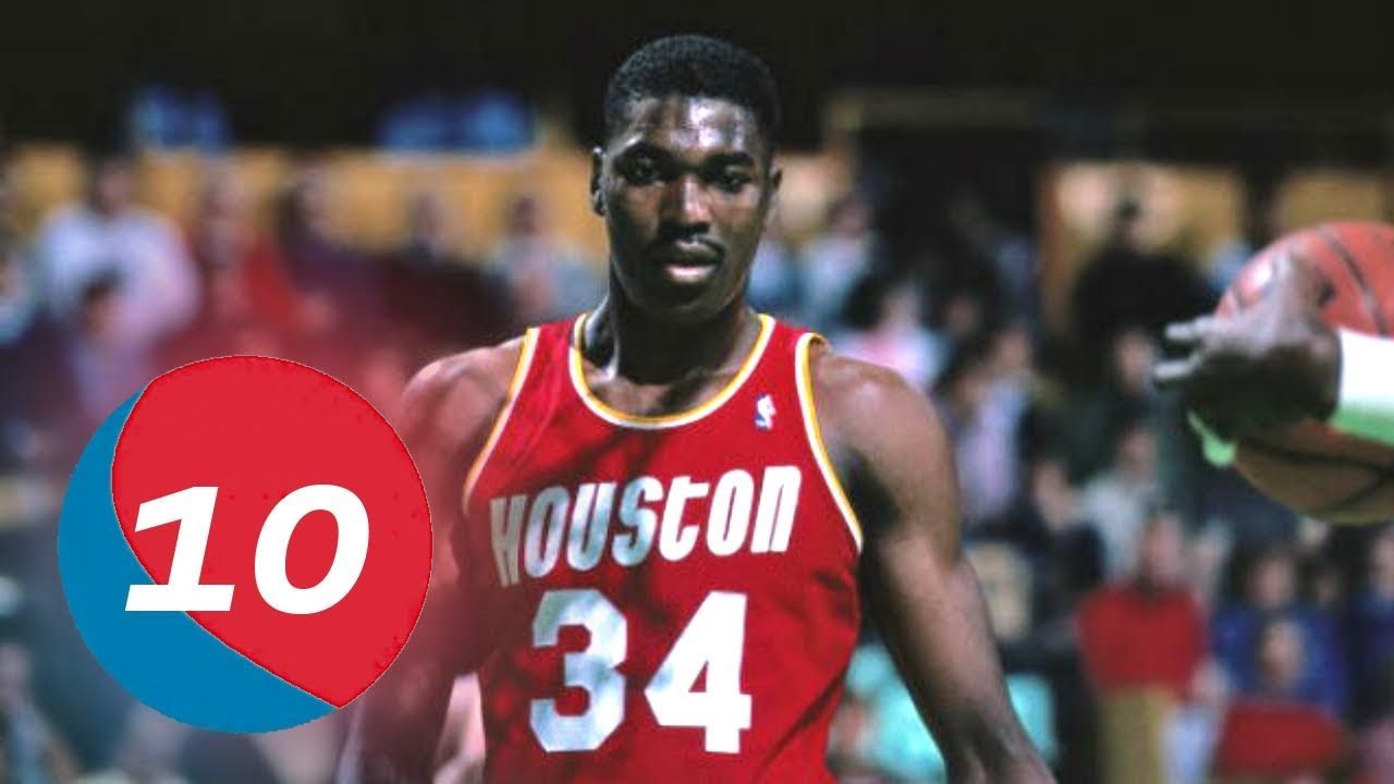 Hakeem Olajuwon Top 10 Plays of Career - YouTube