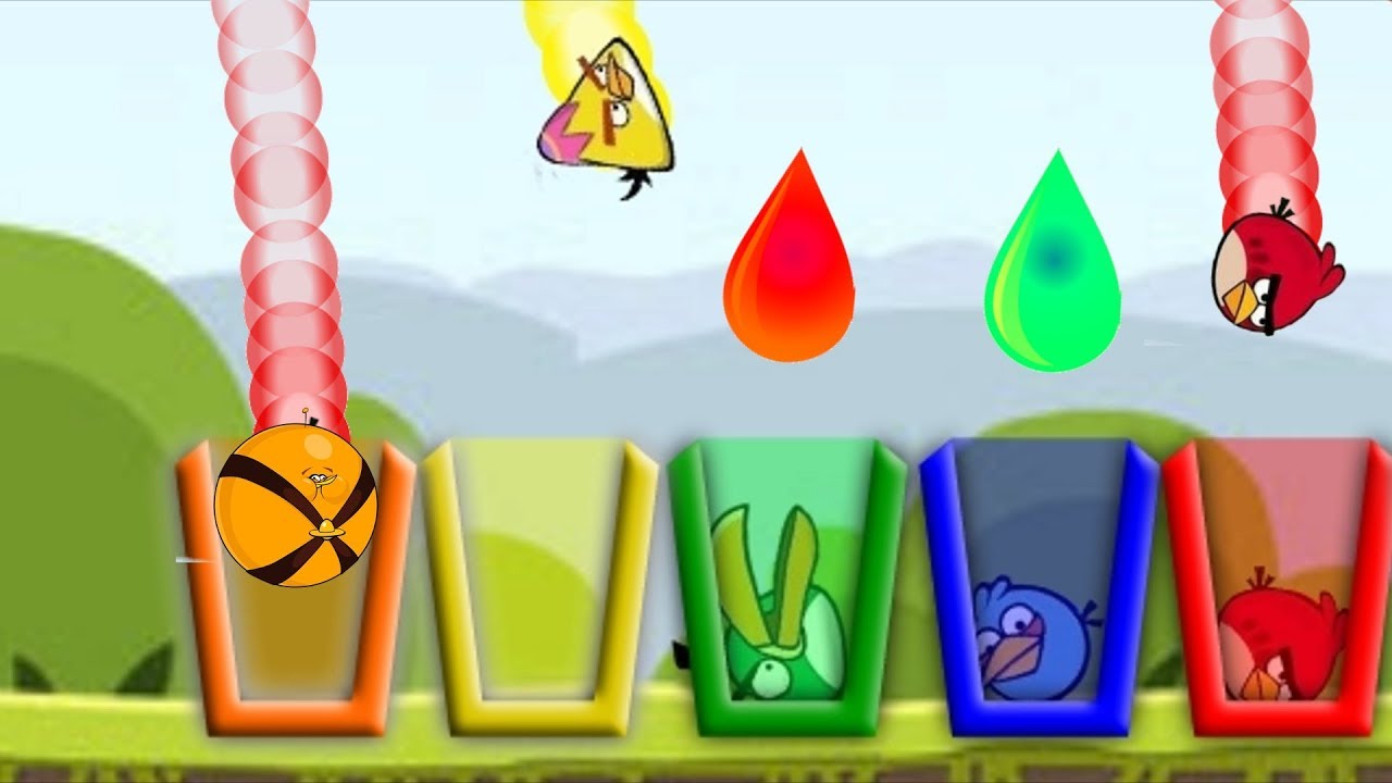 Angry Birds Drink Water 2 - SHOOTING BIRDS TO CUP OF WATER WALKTHROUGH ...