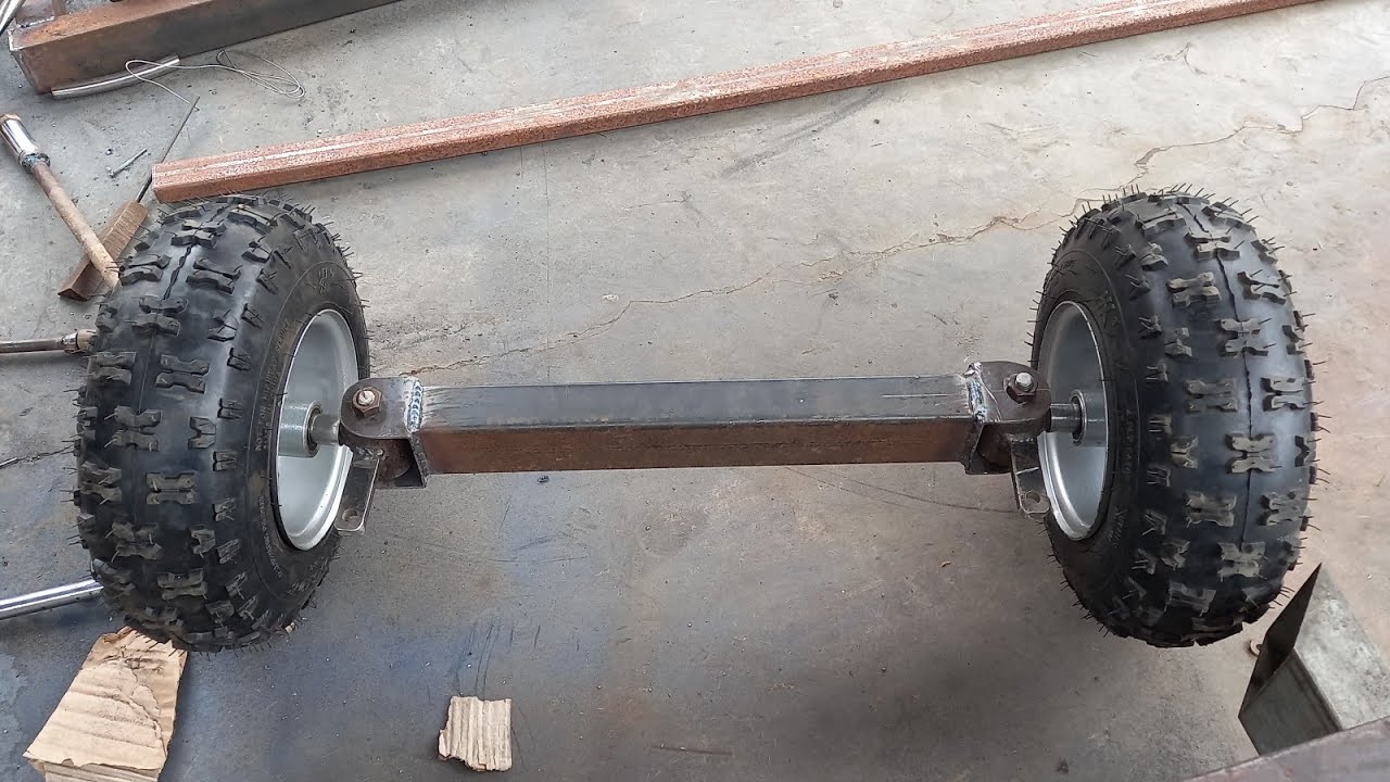 As Roda depan Untuk Mini truck // pembuatan Rangka Mini Truck - YouTube