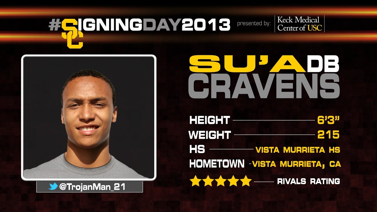 USC Signing Day 2013 Su'a Cravens - YouTube