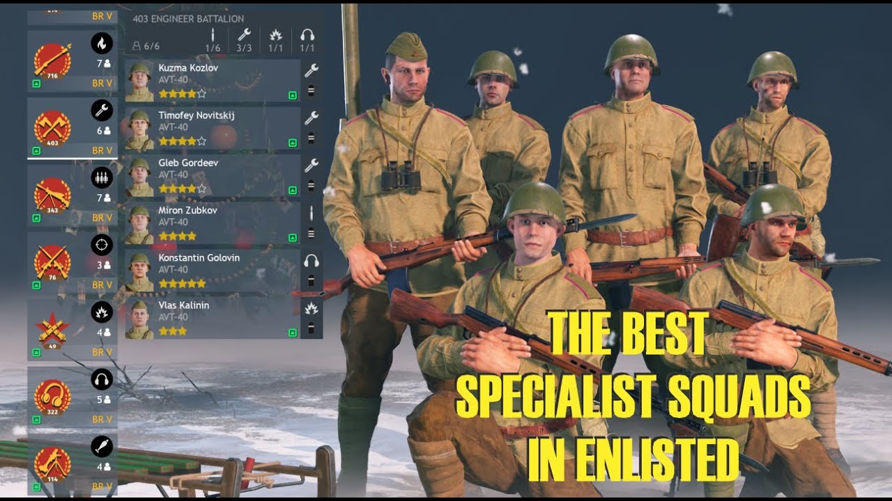 Which Specialist Squads are the Best in Enlisted? - YouTube