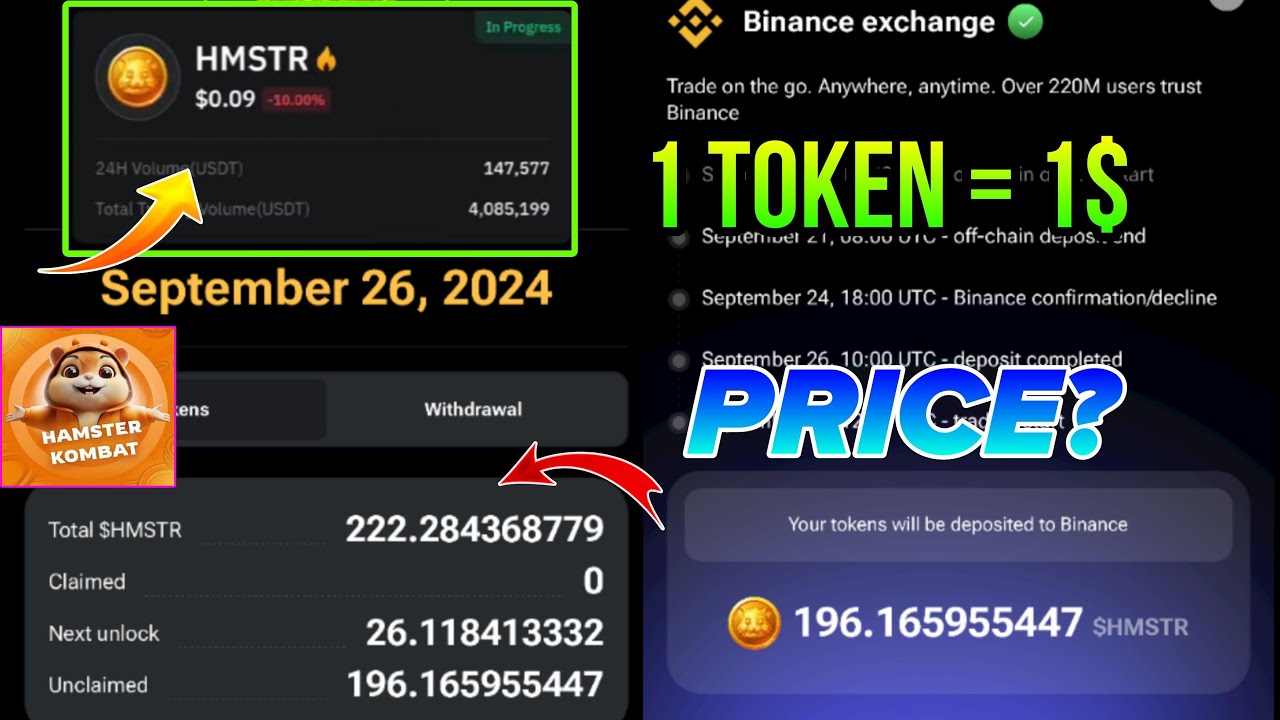 Hamster Kombat 1 Token Price|Hamster Kombat 1 Token Par Kitna Paise ...