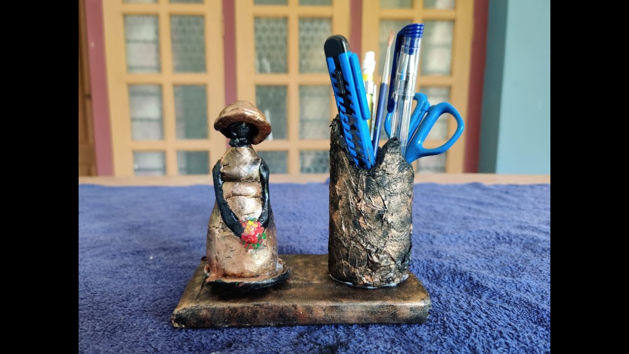 Glass pen stand | DIY - YouTube
