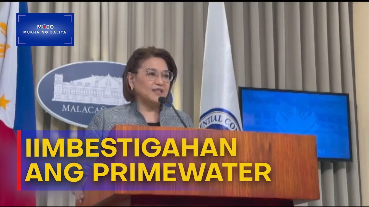 Malacañang, pinalagan ang paratang na pinupulitika ang PrimeWater ...