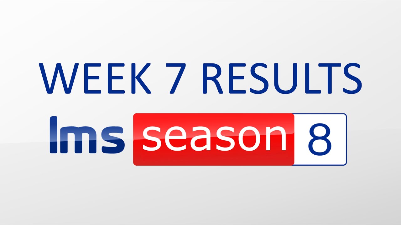 LMS8 Week 7 Results - YouTube
