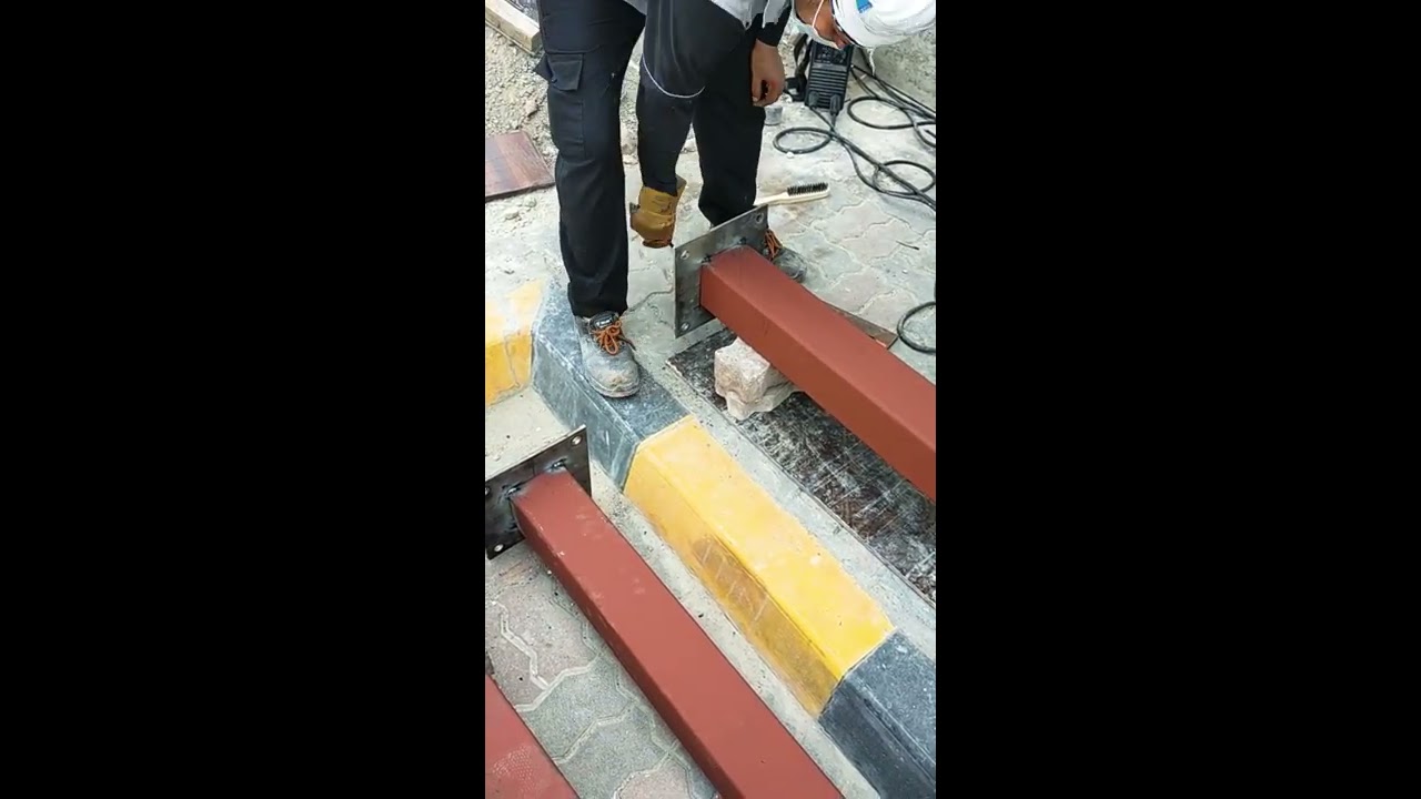How to welded base plate with square tube. - YouTube