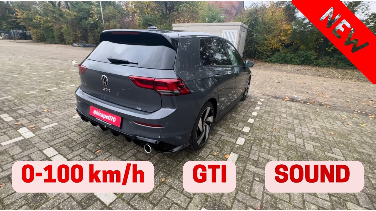 NEW! Golf 8 GTI | MK8 | 0-100 km/h acceleration? 🏁 | pure SOUND | Drive ...