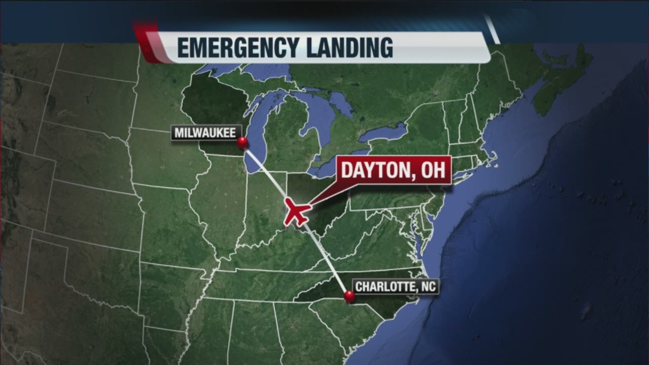 Milwaukee-bound plane makes emergency landing in Ohio - YouTube