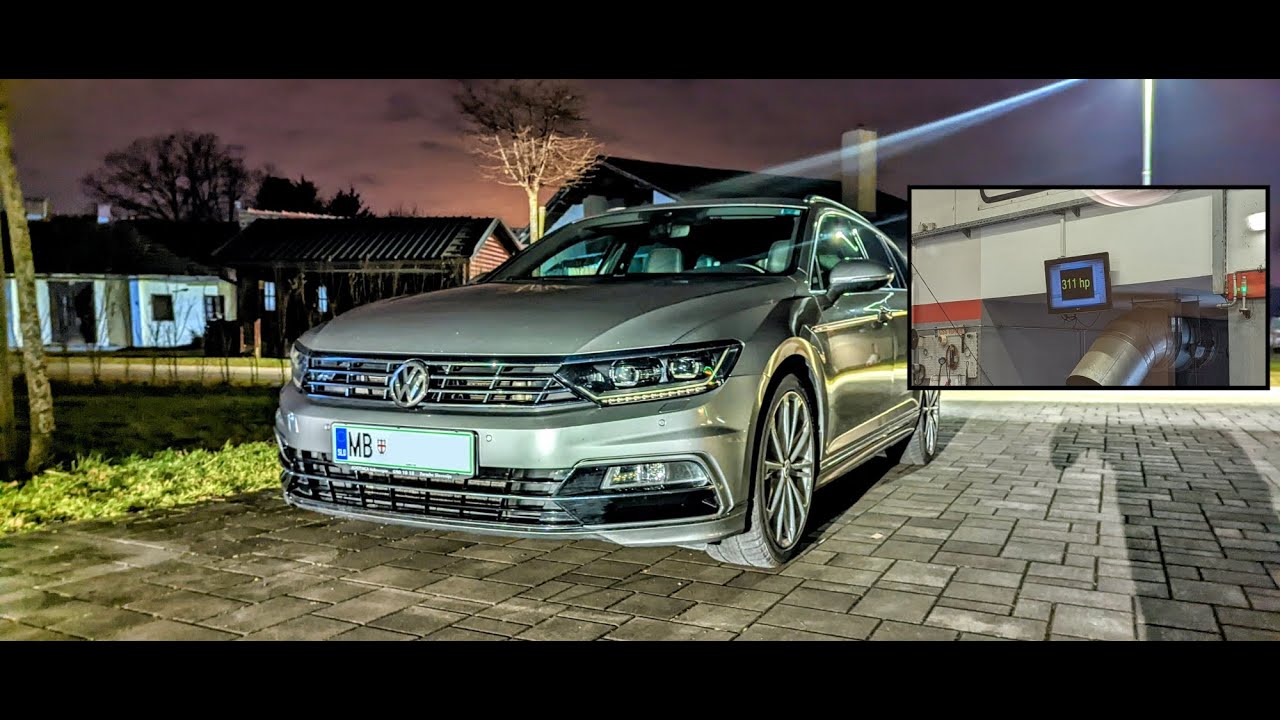 VW Passat B8 2.0 BiTDI 311Hp (Stage 1) Cold launch 2°C (35,6 F) - YouTube