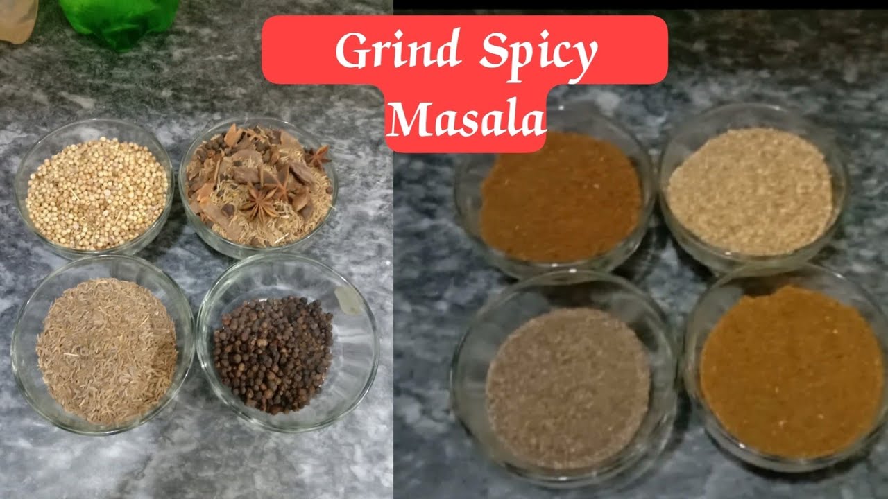 GRIND SPICY MASALA RECIPE || HOW TO MAKE GRIND SPICY MASALA IN HOME ...