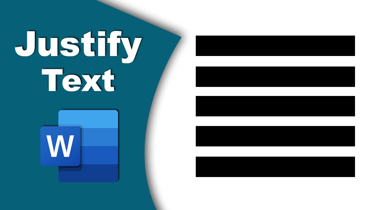 How to justify text in a ms word document - YouTube